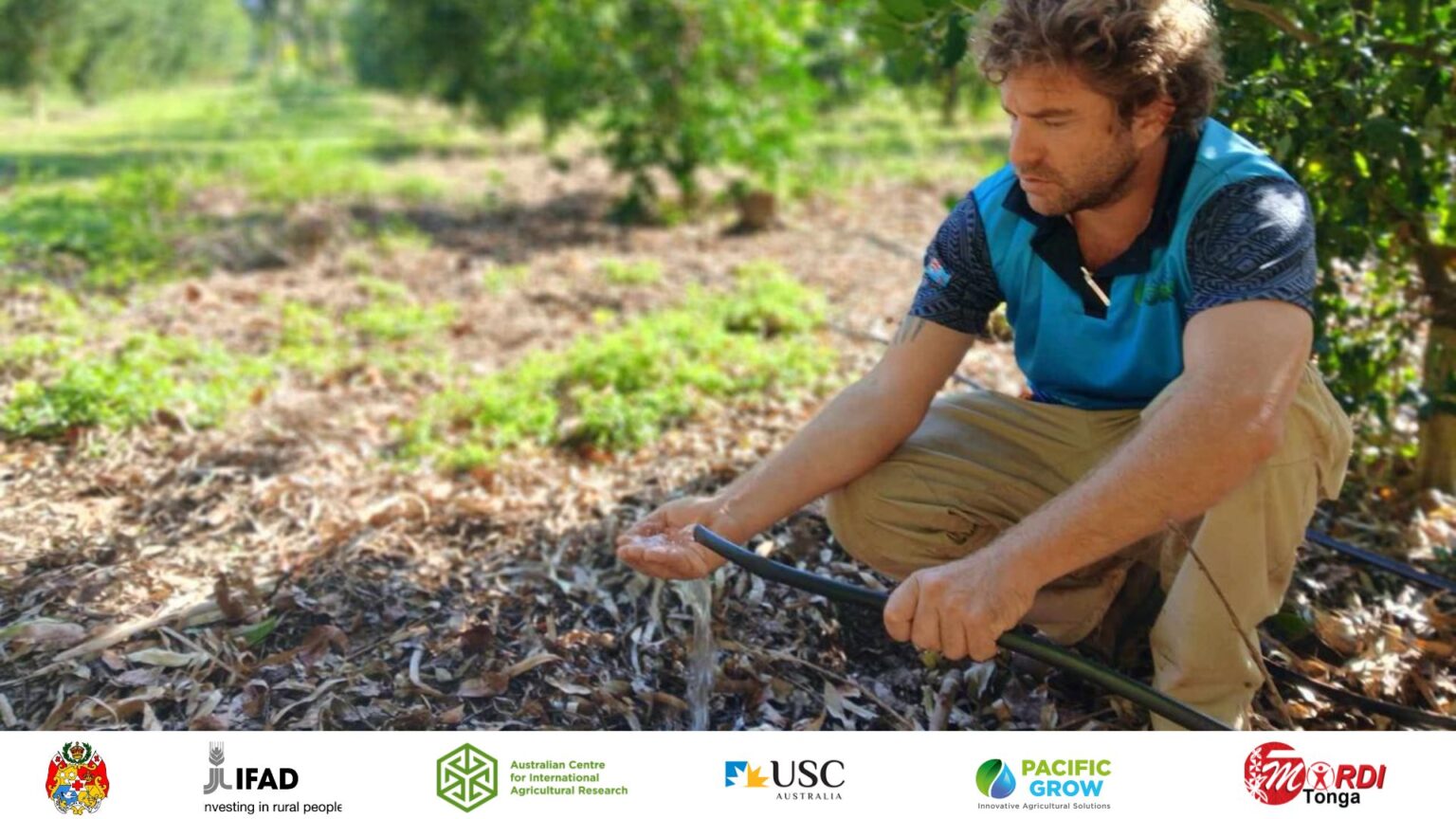 Drip irrigation systems helping MAFF during hardships. - MORDI Tonga